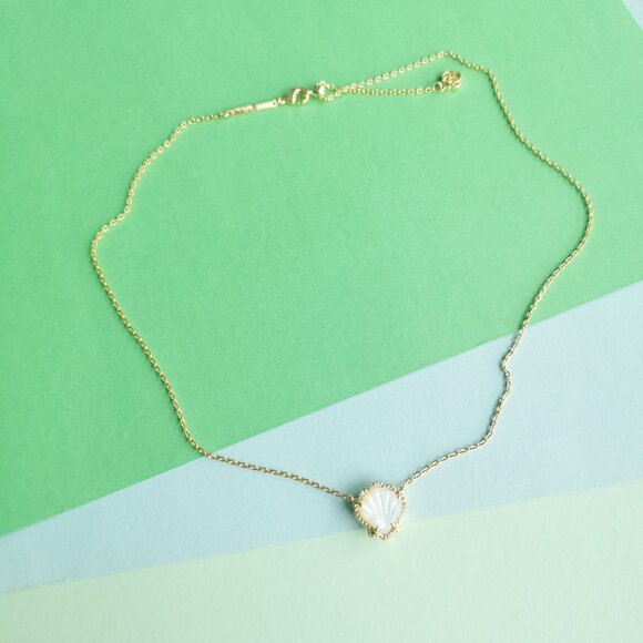 Kendra Scott | Jewelry | Kendra Scott Brynne Shell Gold Ivory ...